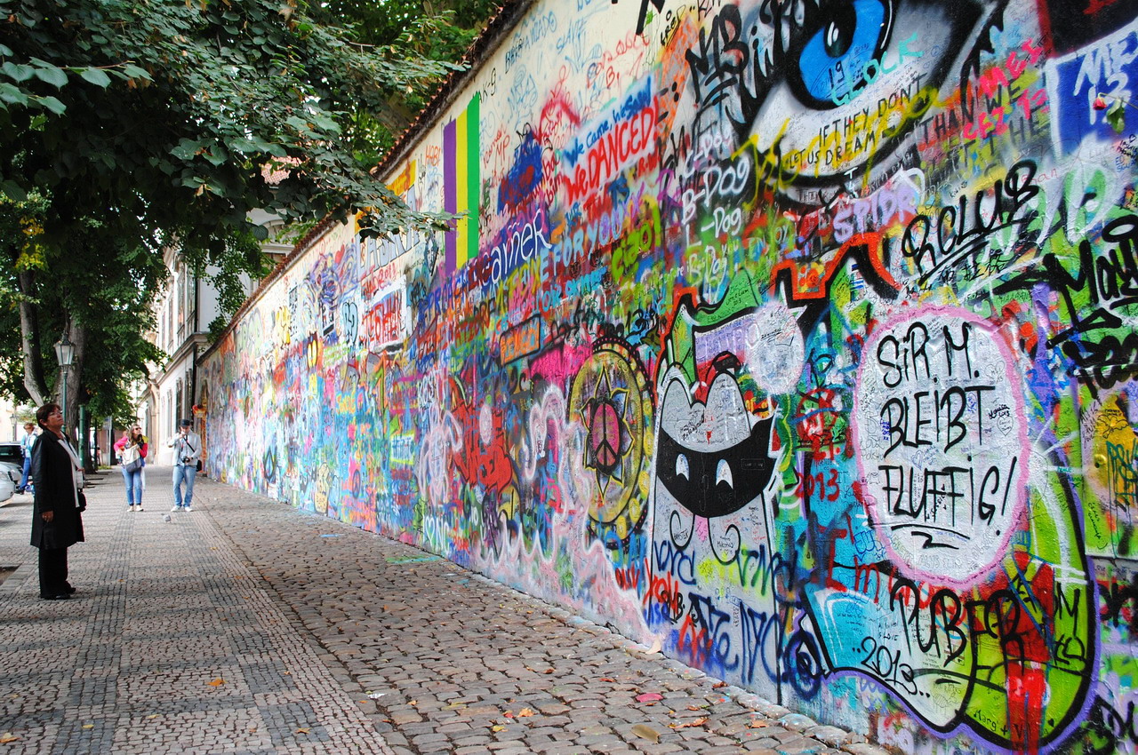 The John Lennon Wall in Prague